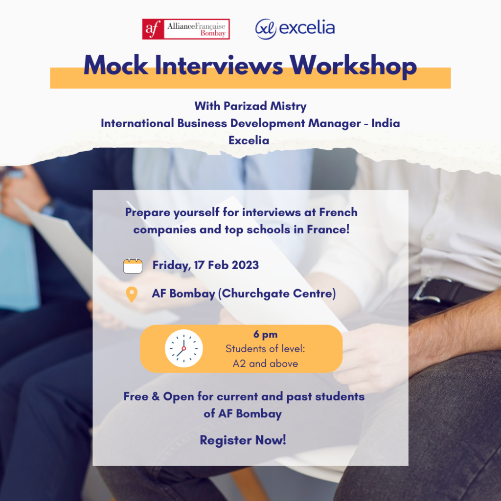 Workshop | Mock Interviews with Excelia School – Alliance Française de ...